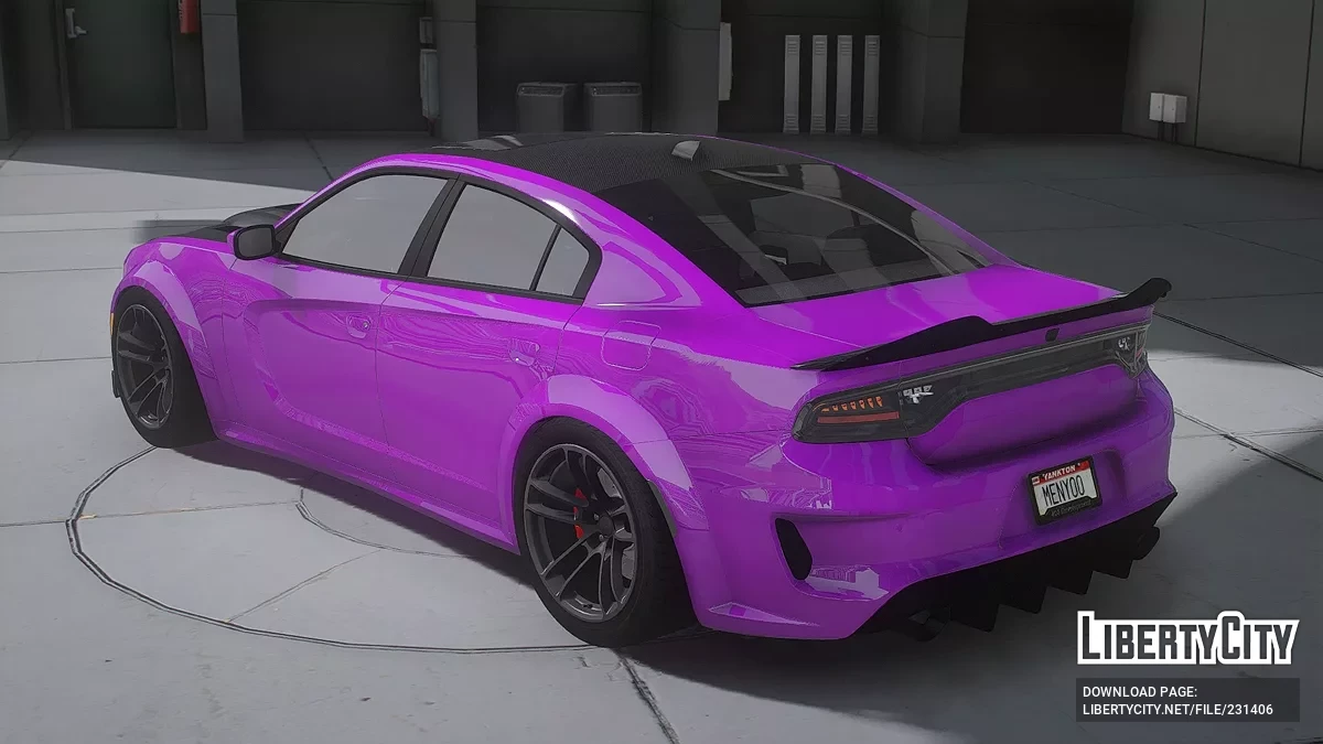 Dodge Charger SRT Hellcat Len Purple Torch для GTA 5